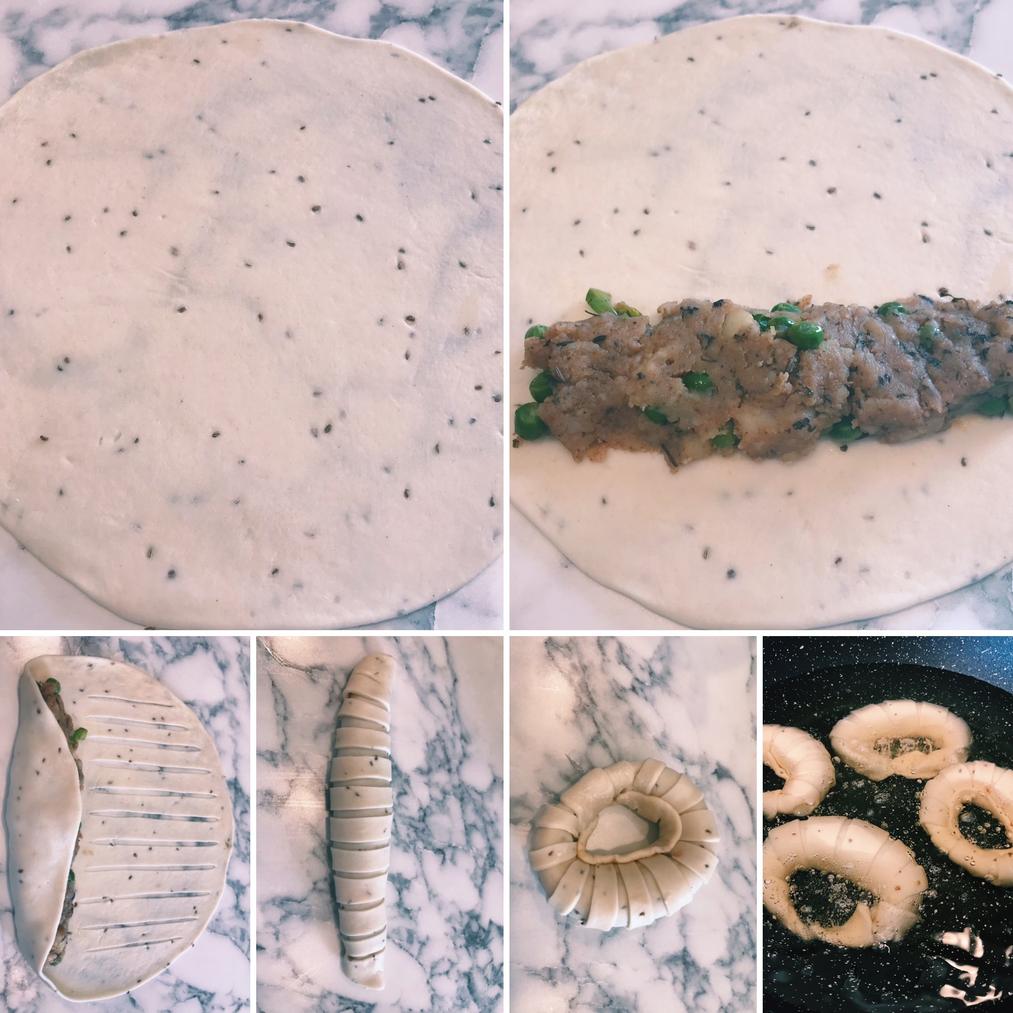 Tangy Ring Samosas - Tangy Recipes